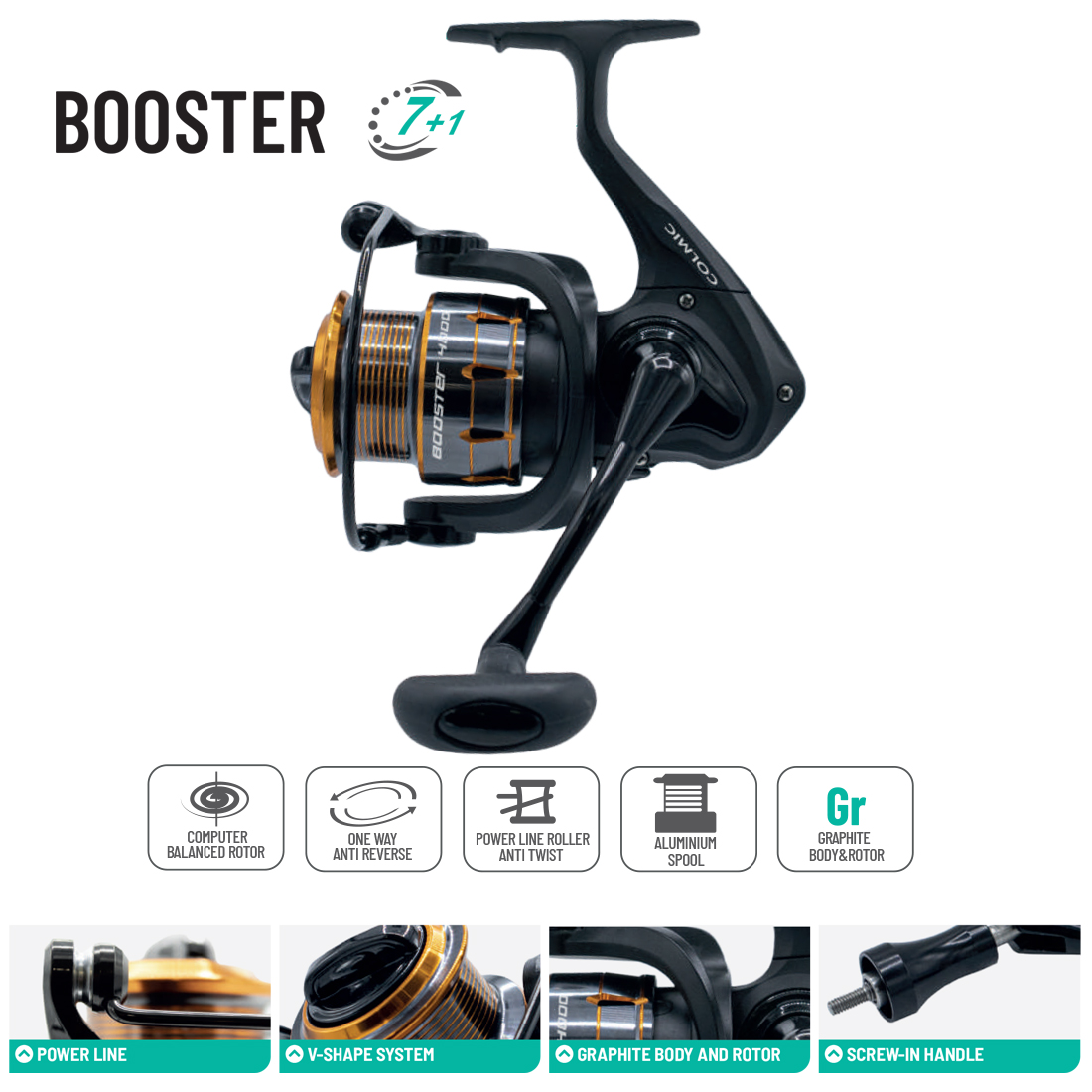 furnizori :: bestforfishing :: bff :: MULINETA BOOSTER FD 1000 7+1BB
